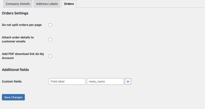 How to print an order and address label in WooCommerce