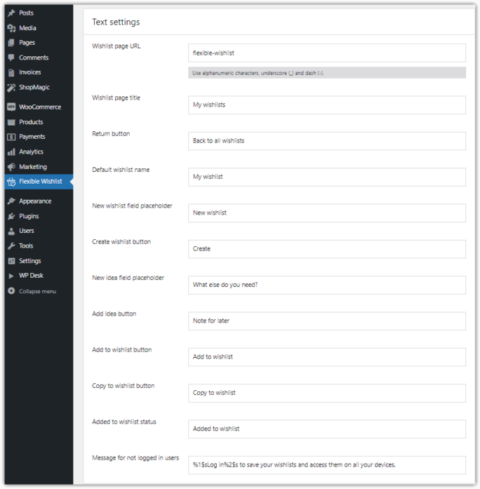 Flexible Wishlist PRO - Analytics & Emails (WooCommerce plugin)