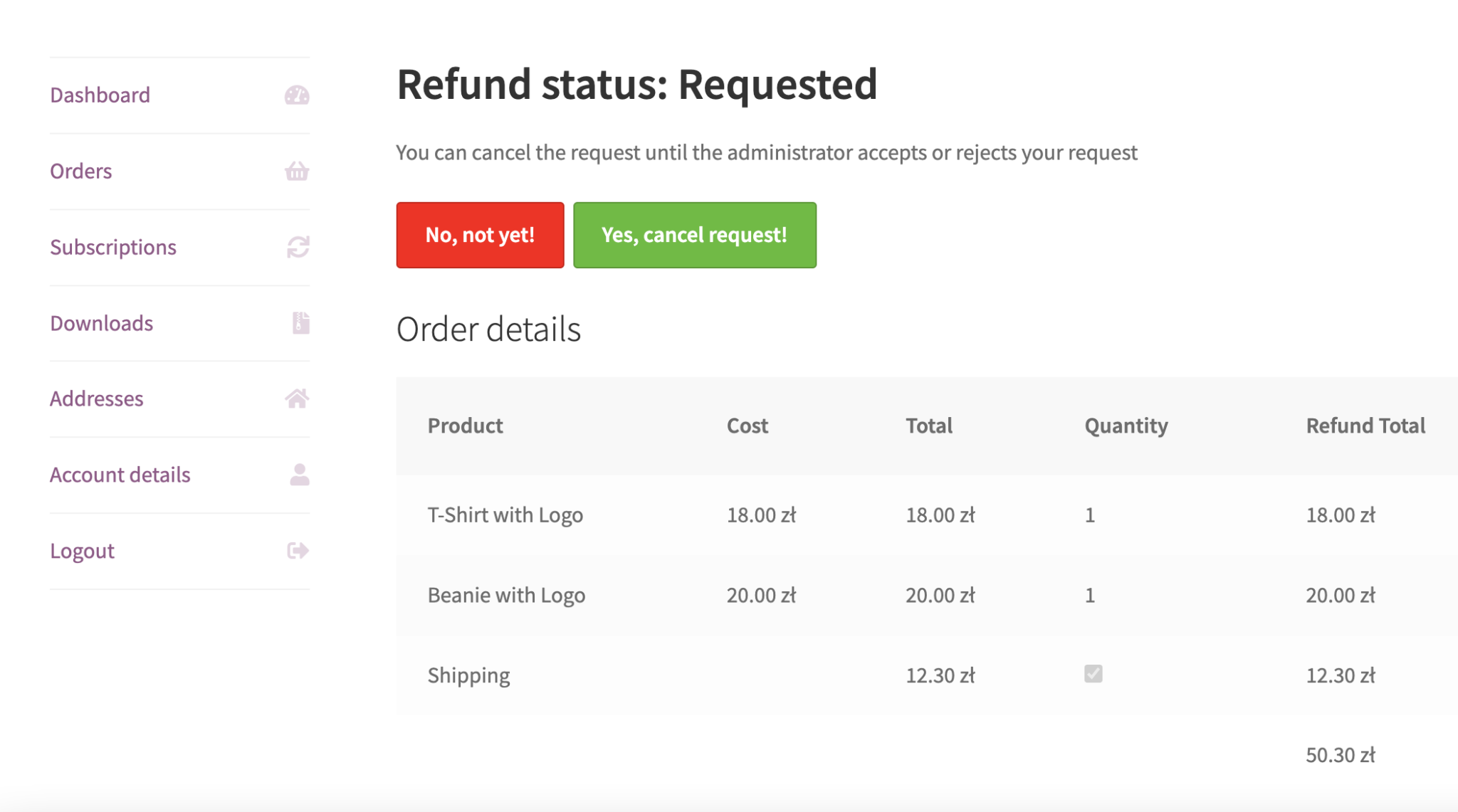Docs: Flexible Refund and Return Order for WooCommerce - WP Desk