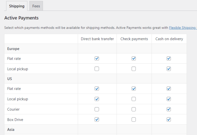 Add payment fees in WooCommerce with Active Payments options!