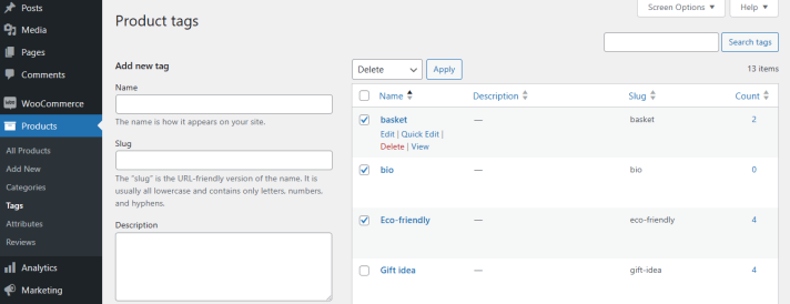 How to use WooCommerce product tags (quick guide)